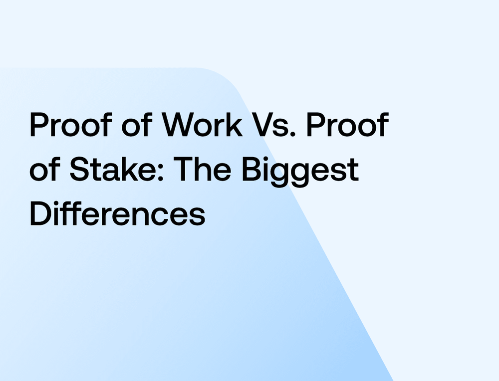 CodeXTeam | Blog | Proof of Work Vs. Proof of Stake: The Biggest ...